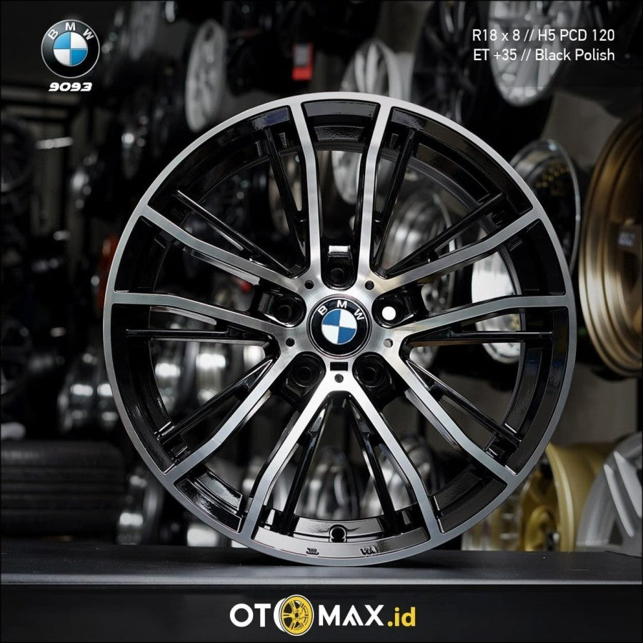 BMW 9093 Velg Mobil Ring 18 Black Polish - Estetika & Daya Tahan – Otomax Store : Jual Velg ...