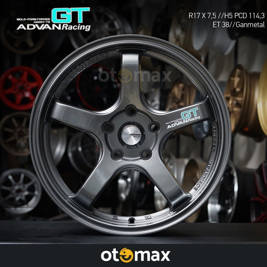 Velg Mobil Advan Racing GT N1033 Ring 17 H5 Gunmetal | Otomax Store – Otomax Store : Jual Velg ...