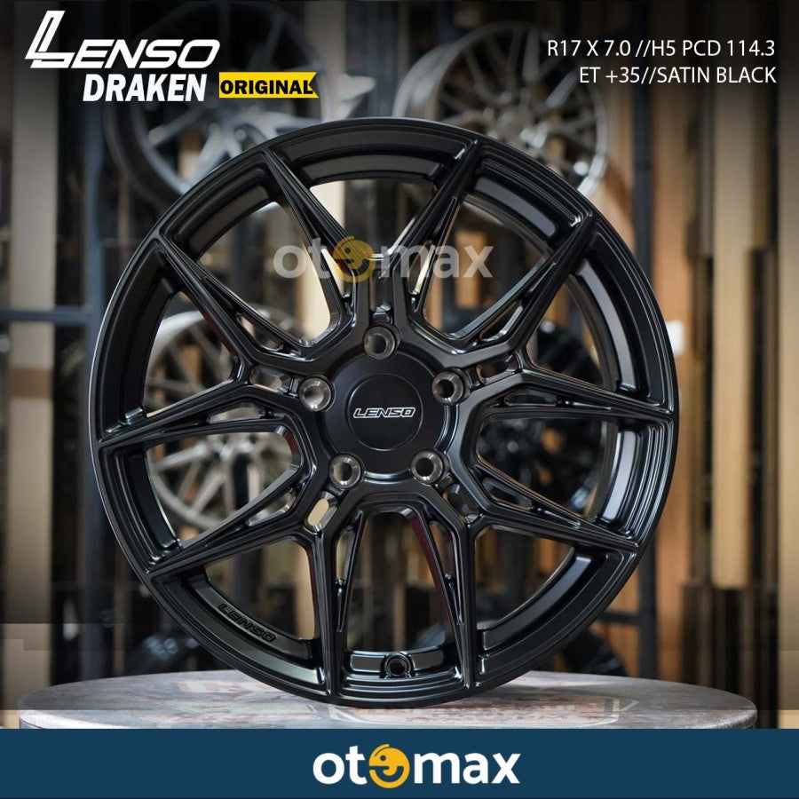 Velg Mobil Lenso Draken Original Ring 17 Satin Black|Otomax Store – Otomax Store : Jual Velg ...