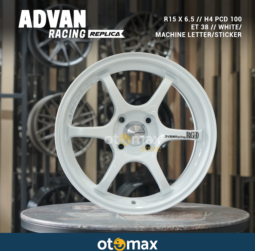 Velg Mobil Advan Racing RG-D Ring 15 White ML | Otomax Store – Otomax Store : Jual Velg Mobil ...