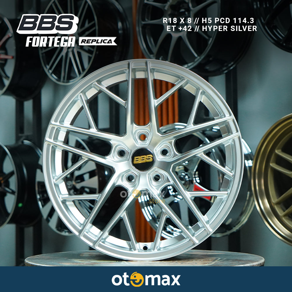 Jual Velg Mobil BBS Fortega Ring 18 Hyper Silver Terbaru – Otomax Store : Jual Velg Mobil & Ban ...