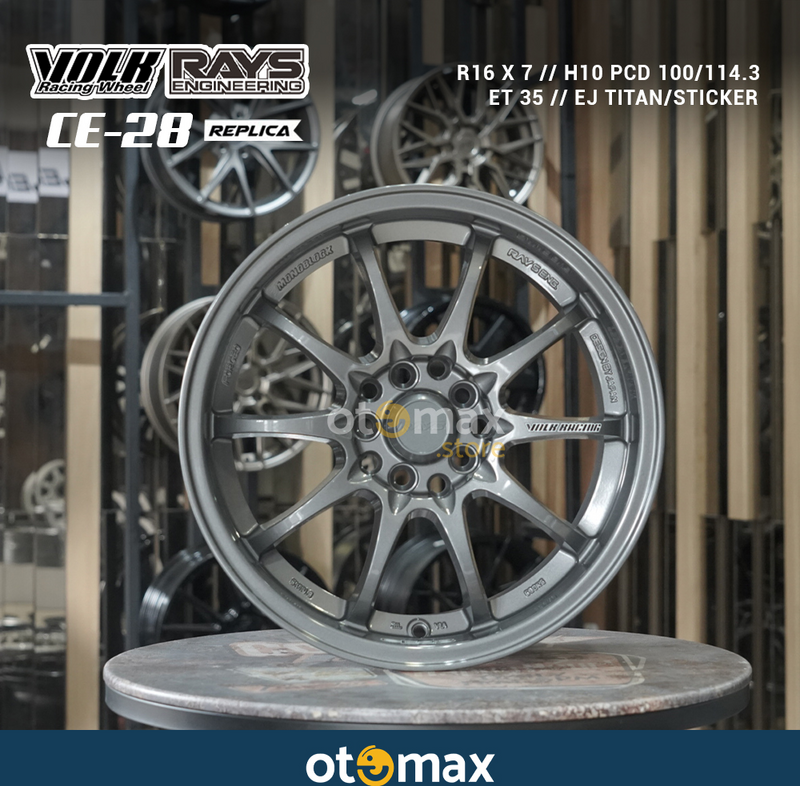 Velg Mobil Volk Rays Ce28 Ring 16 H10 EJ Titan – Otomax Store : Jual Velg Mobil & Ban Mobil ...