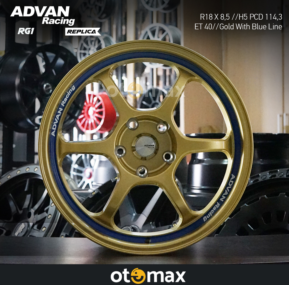 Velg Mobil Advan Racing RG1 Ring 18 Pcd 114,3 Gold | Otomax Store – Otomax Store : Jual Velg ...