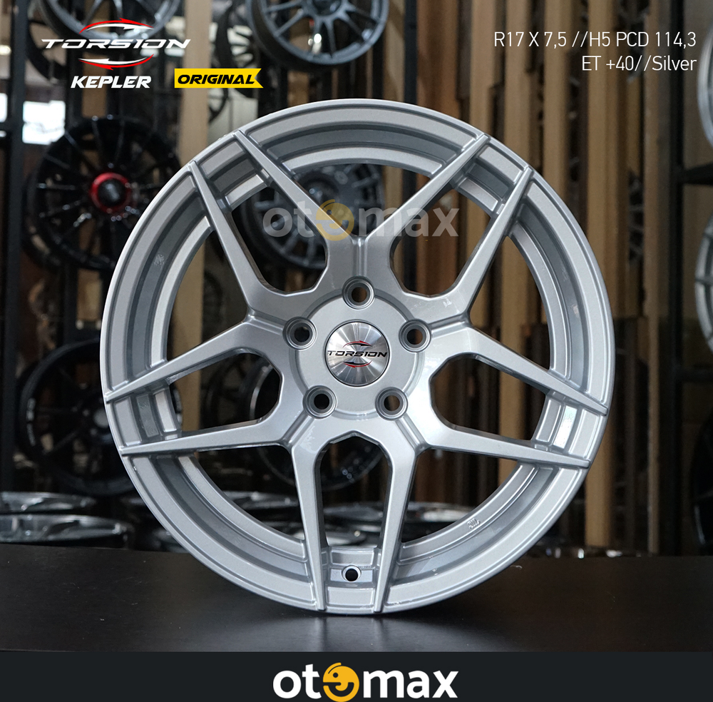 Velg Mobil Torsion Kepler Ring 17 H5 Silver | Otomax Store – Otomax Store : Jual Velg Mobil ...