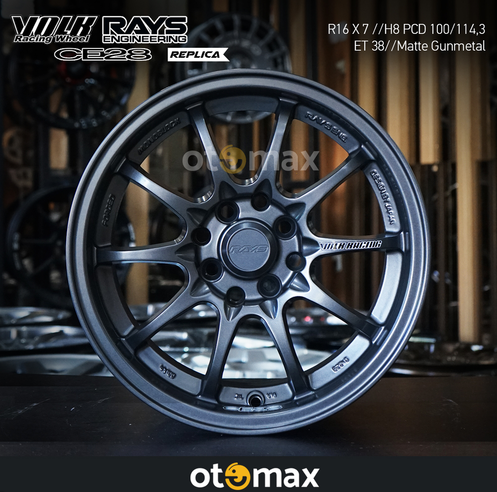 Velg Mobil Volk Rays CE28 Ring 16 Matt Gunmetal | Otomax Store – Otomax Store : Jual Velg Mobil ...