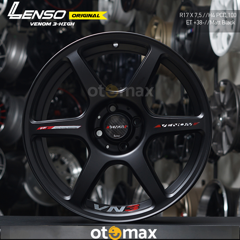 Velg Mobil Lenso Venom 3 Hight Ring 17 Matt Black|Otomax Store – Otomax Store : Jual Velg Mobil ...