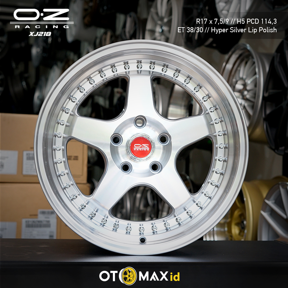 Velg Mobil Oz Racing Ring 17 H5 Full Polish Chrome | Otomax Store – Otomax Store : Jual Velg ...