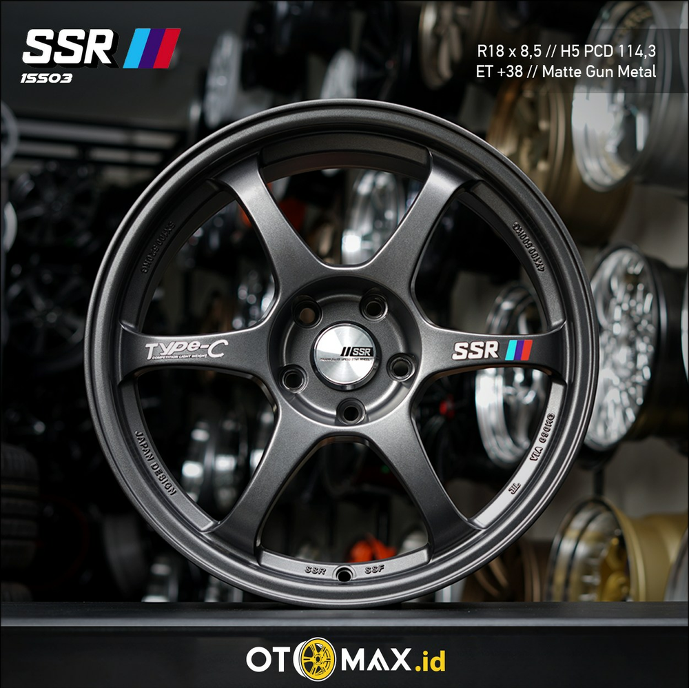 Velg Mobil Ring 18 Matte Gun Metal SSR - Gaya Sporty & Modern – Otomax Store : Jual Velg Mobil ...