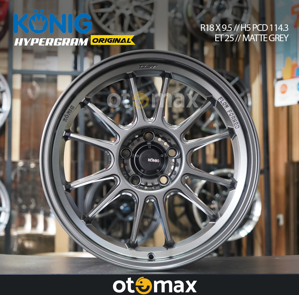 Velg Mobil Konig Hypergram Original Ring 18 25 Matt Grey DGM8K | Otomax Store – Otomax Store ...