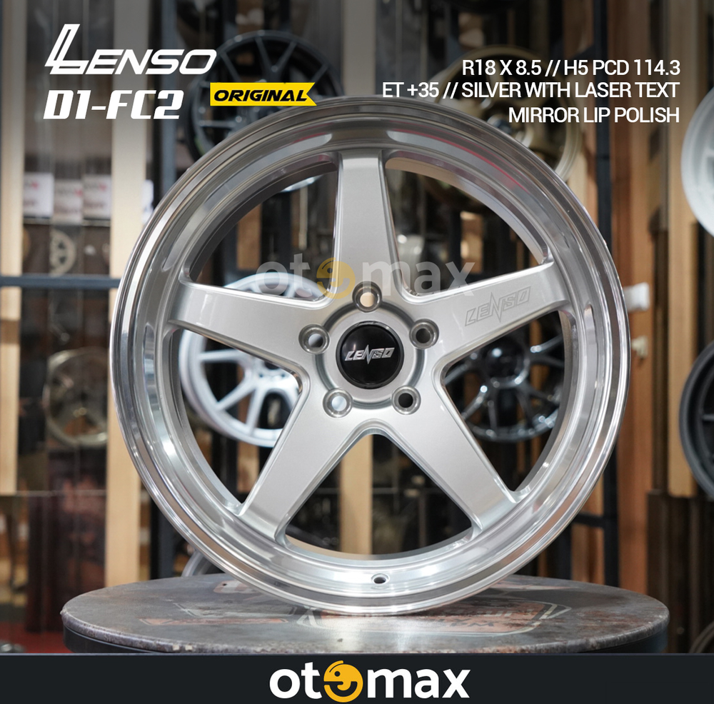 Velg Mobil Lenso D-1FC2 Original Ring 18 35 Silver|Otomax Store – Otomax Store : Jual Velg Mobil ...