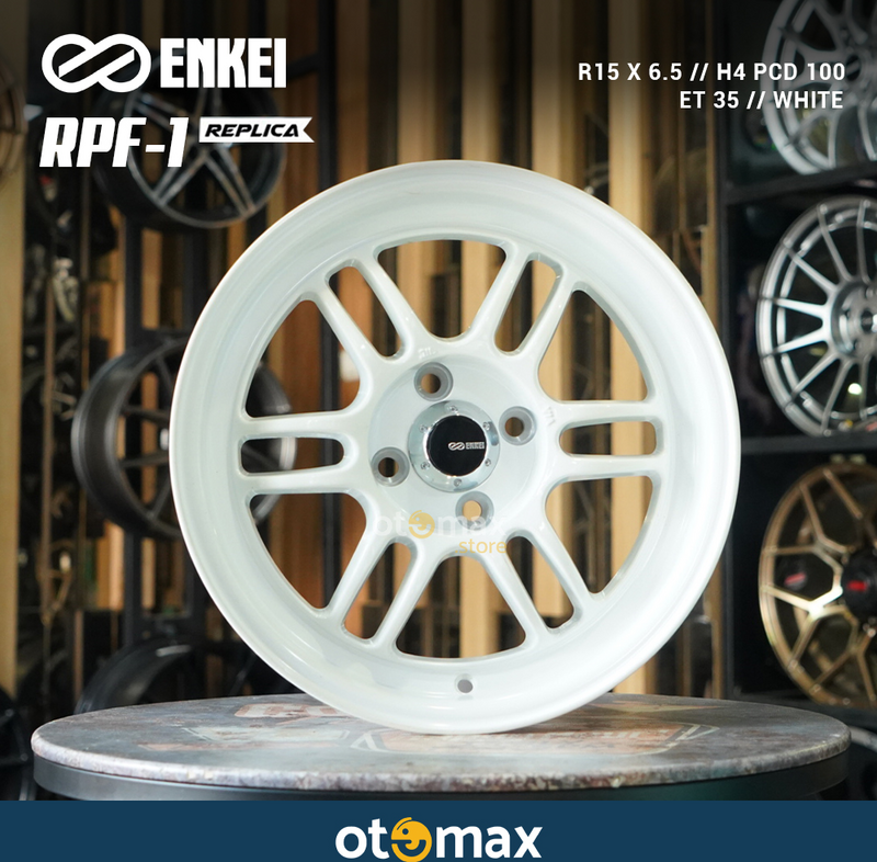 Velg Mobil Enkei RPF1 Full White 15" - Desain Sporty & Kuat | Enkei – Otomax Store : Jual Velg ...