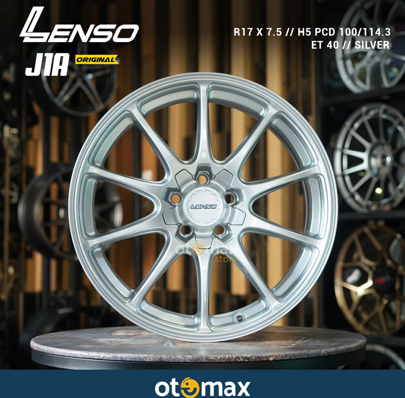 Velg Mobil Lenso J1A Original Ring 17 Silver|Otomax Store – Otomax Store : Jual Velg Mobil & Ban ...