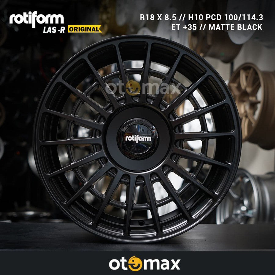 Jual Velg Mobil Rotiform Las-R Original Ring 18 PCD100/114.3 Matte Black – Otomax Store : Jual ...