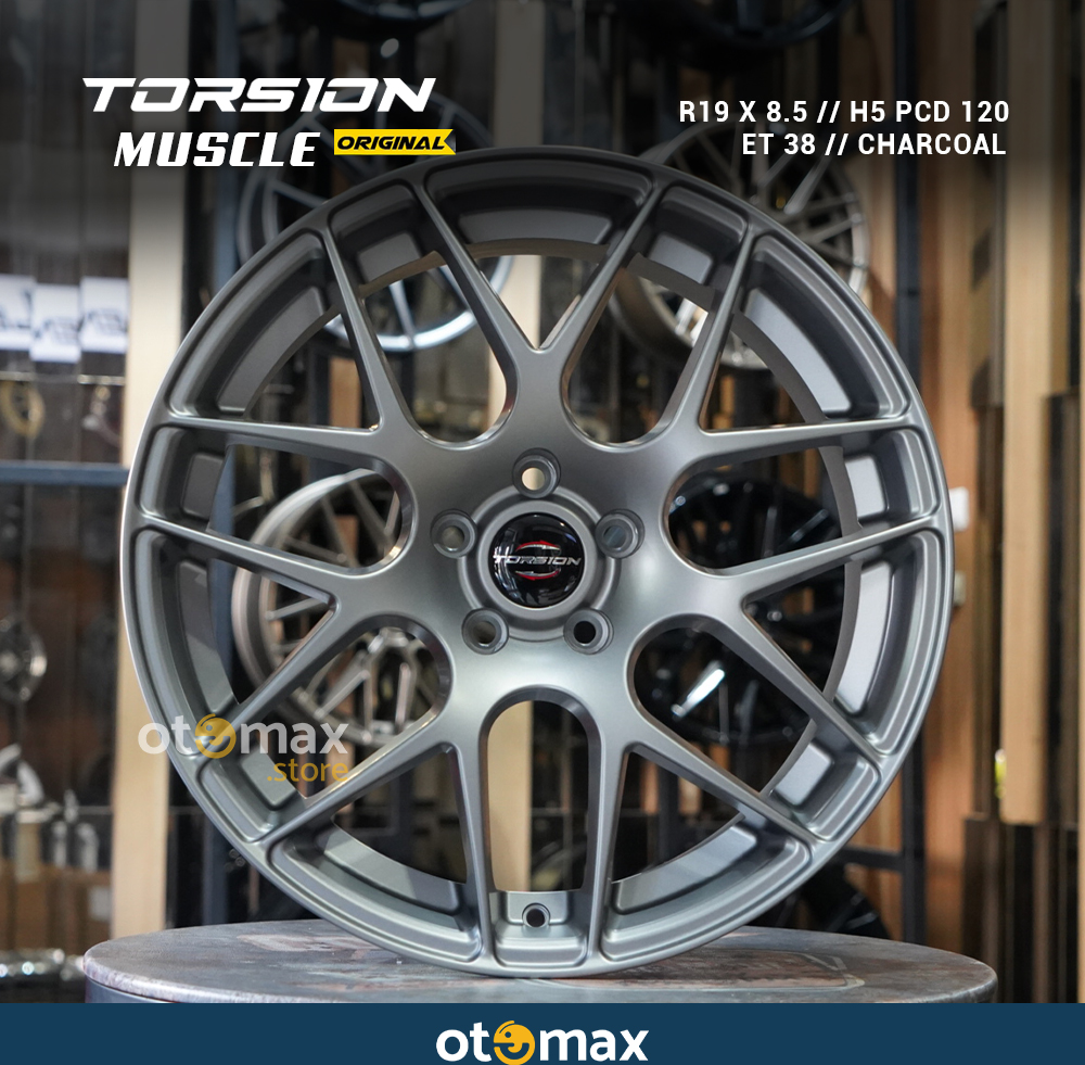 Velg Mobil Torsion Muscle Ring 19 PCD120 Charcoal | Otomax Store – Otomax Store : Jual Velg ...