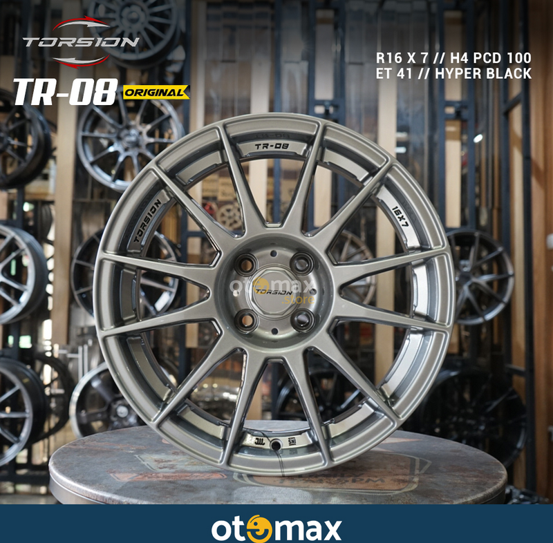 Velg Mobil Torsion TR08 Ring 16 Hyper Black | Otomax Store – Otomax Store : Jual Velg Mobil ...