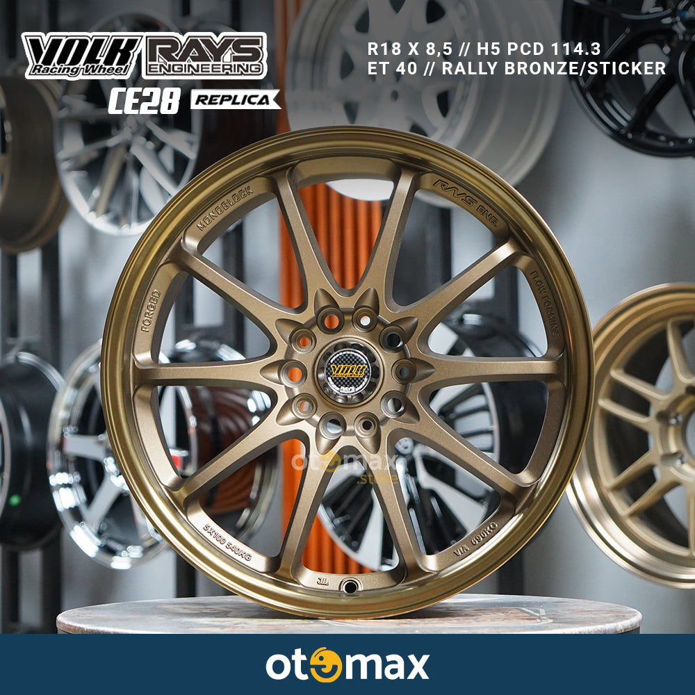 Jual Velg Mobil Volk Rays Ce28 Ring 18 Rally Bronze Terjangkau – Otomax Store : Jual Velg Mobil ...