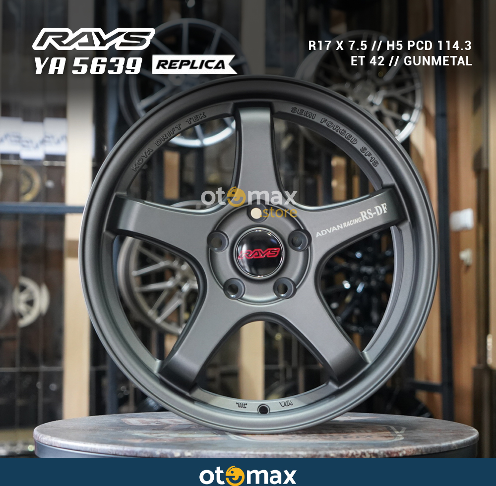 Velg Mobil Volk Rays YA5639 Ring 17 Gunmetal | Otomax Store – Otomax Store : Jual Velg Mobil ...