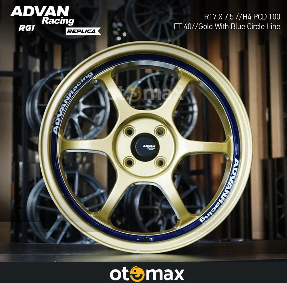Velg Mobil Advan Racing RG1 Ring 17 H4 Gold | Otomax Store – Otomax Store : Jual Velg Mobil ...