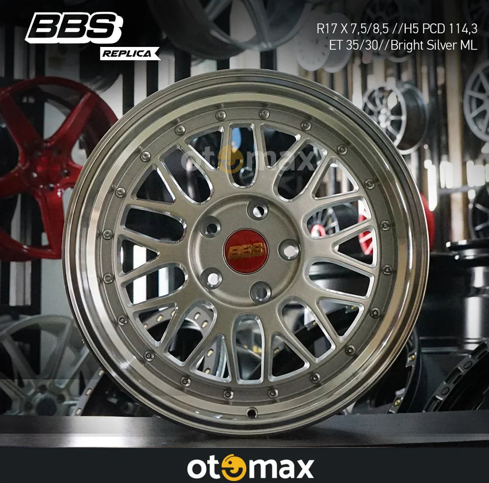 Velg Mobil BBS LM Ring 17 H5 Bright Silver ML | Otomax Store – Otomax Store : Jual Velg Mobil ...