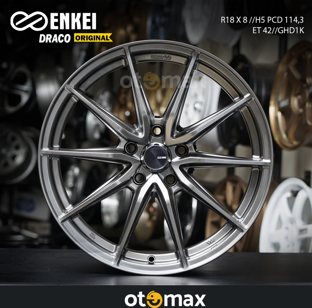 Enkei Draco Ring 18 GHD1K - Velg Mobil Stylish dan Berkualitas Tinggi – Otomax Store : Jual Velg ...