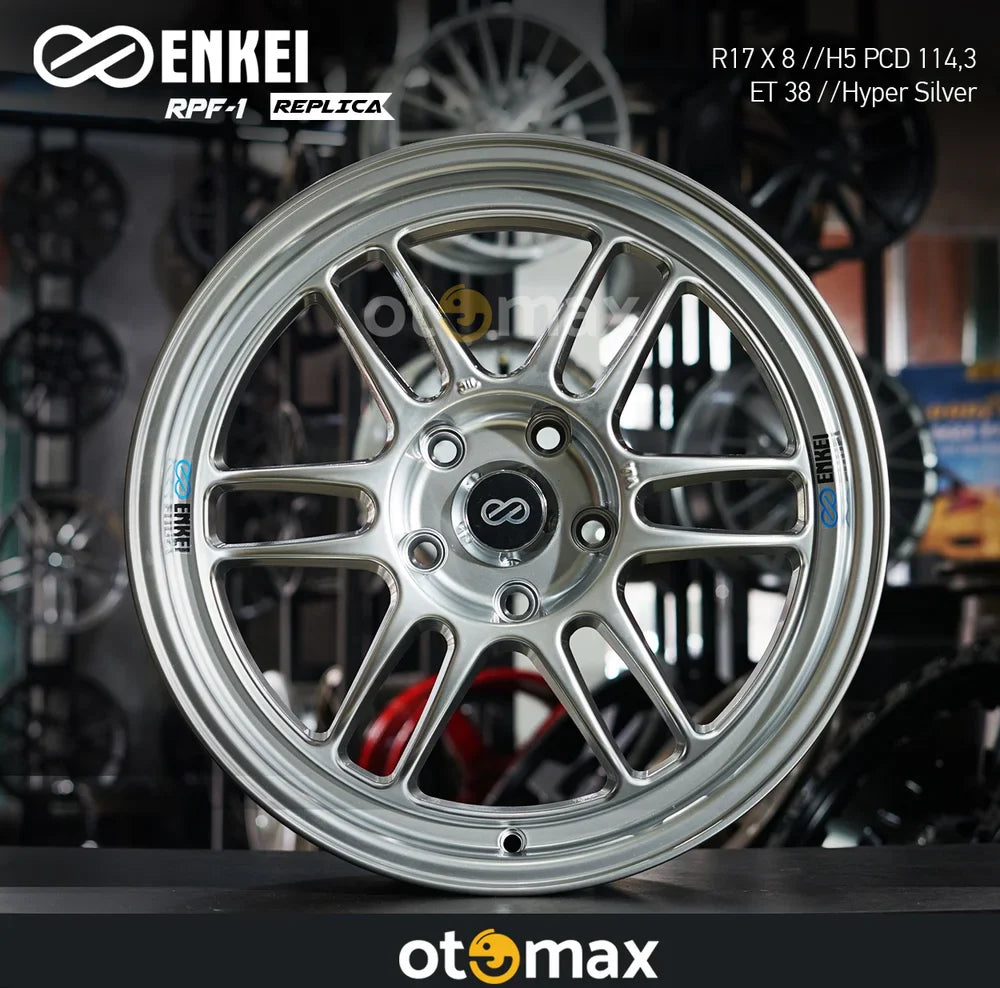 Velg Enkei RPF1 Ring 17 Hyper Silver - Kualitas Tinggi & Performa Optimal – Otomax Store : Jual ...