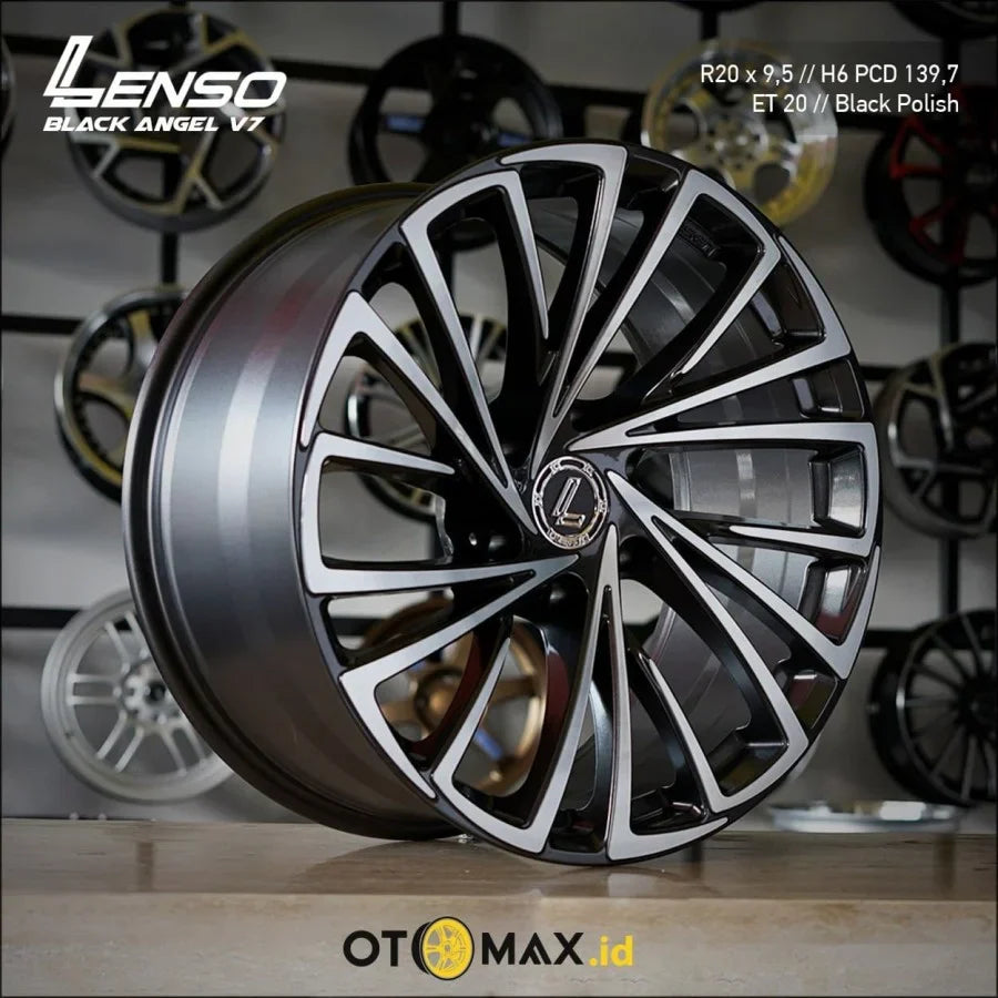Velg Mobil Lenso Black Angle V7 Ring 20|Otomax Store – Otomax Store : Jual Velg Mobil & Ban ...
