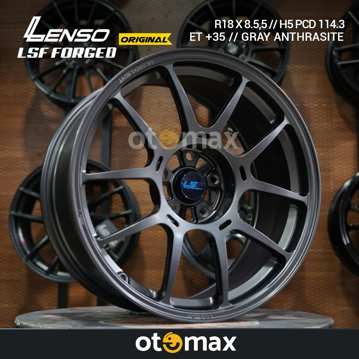 Velg Mobil Lenso D1 SF Limited Edition Original Ring 18 Black Laster Text|Otomax Store – Otomax ...