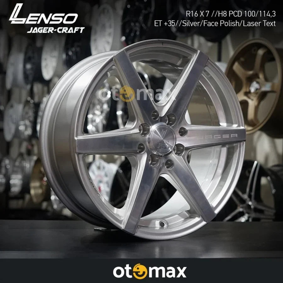 Velg Mobil Lenso Jager Craft Ring 16 Silver|Otomax Store – Otomax Store : Jual Velg Mobil & Ban ...