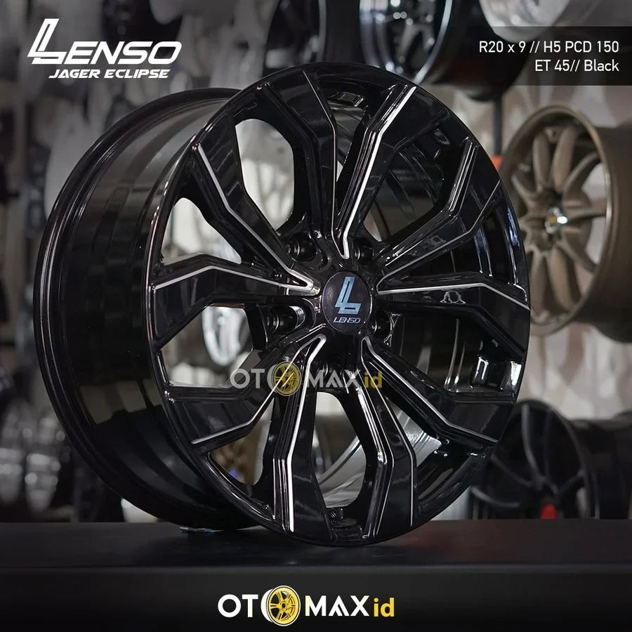 Velg Mobil Lenso Jager Eclipse Ring 20 Black|Otomax Store – Otomax Store : Jual Velg Mobil & Ban ...