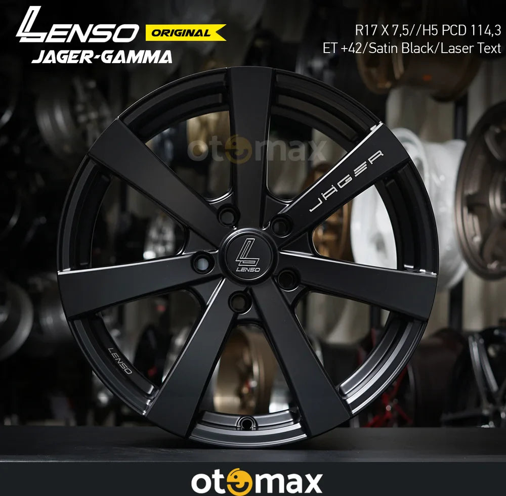 Velg Mobil Lenso Jager Gamma Ring 17" Satin Black - Kualitas Asia Tenggara – Otomax Store : Jual ...
