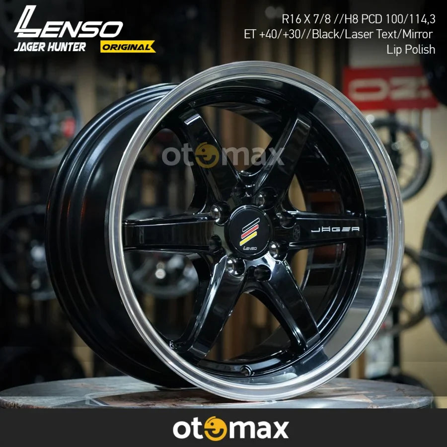 Velg Mobil Lenso Jager Hunter Original Ring 16 Black Mirror Lip Polish|Otomax Store – Otomax ...