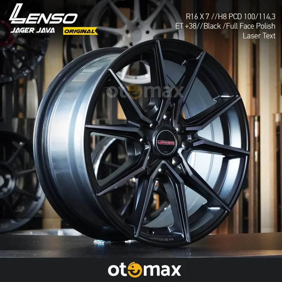 Velg Mobil Lenso Jager Java Ring 16 Black Face Polish|Otomax Store – Otomax Store : Jual Velg ...