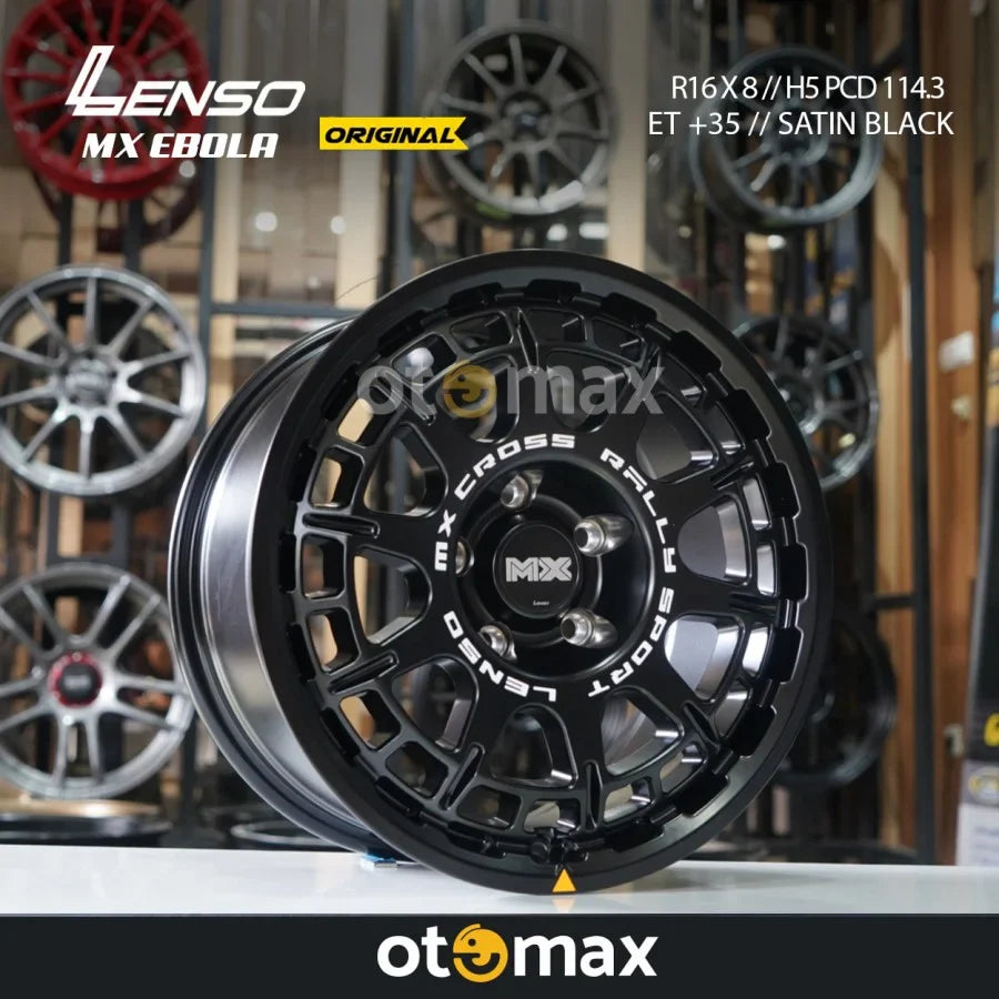 Velg Mobil Lenso MX-Ebola Original Ring 16 Satin Black|Otomax Store – Otomax Store : Jual Velg ...