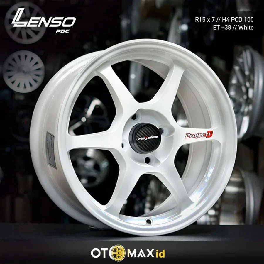 Velg Mobil Lenso Project D Spec C PDC Original Ring 15 White|Otomax Store – Otomax Store : Jual ...
