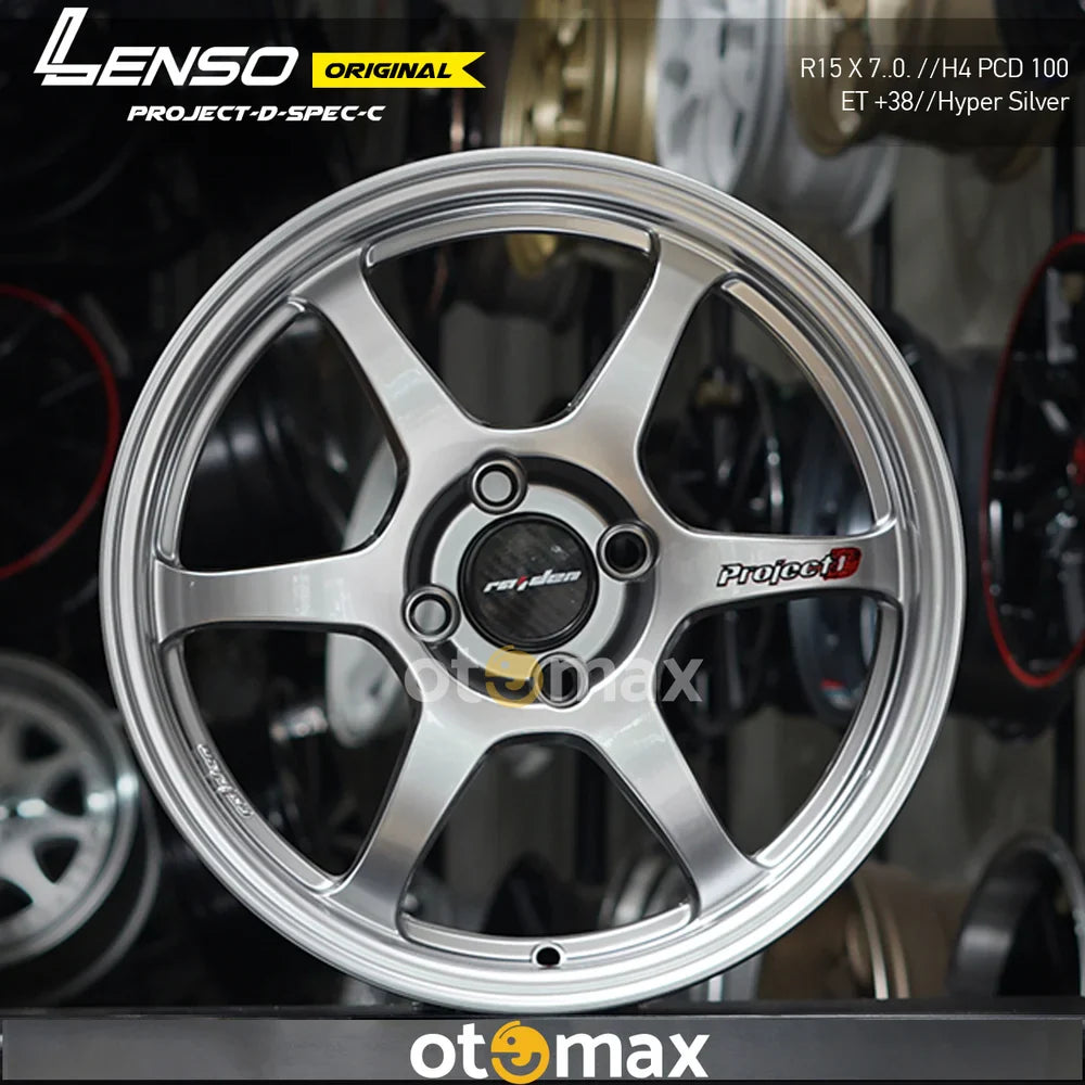 Velg Mobil Lenso Project D Spec C PDC Ring 15 Hyper Silver|Otomax Store – Otomax Store : Jual ...