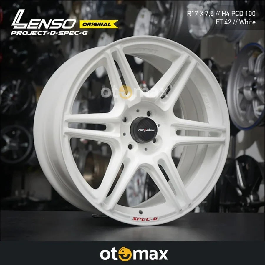 Velg Mobil Lenso Project D Spec G Ring 17 White|Otomax Store – Otomax Store : Jual Velg Mobil ...