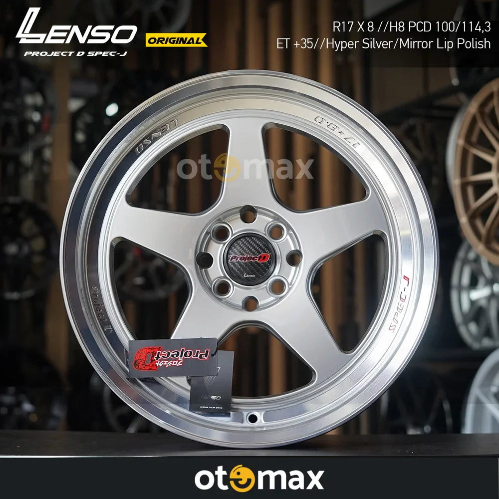 Velg Mobil Lenso Project D Spec J Ring 17 Hyper Silver/Mirror Lip Polish|Otomax Store – Otomax ...