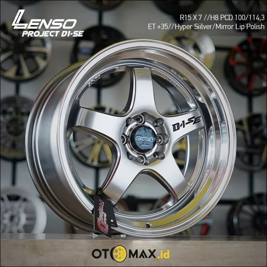 Velg Mobil Lenso Project D1 SE Ring 15 Silver|Otomax Store – Otomax Store : Jual Velg Mobil ...