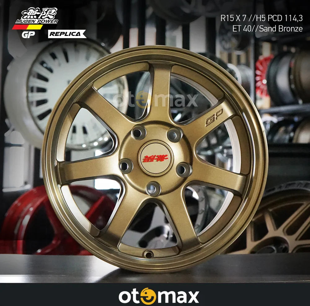 Upgrade Kendaraan Anda dengan Velg Mobil Mugen GP 15 H5 Sand Bronze – Otomax Store : Jual Velg ...