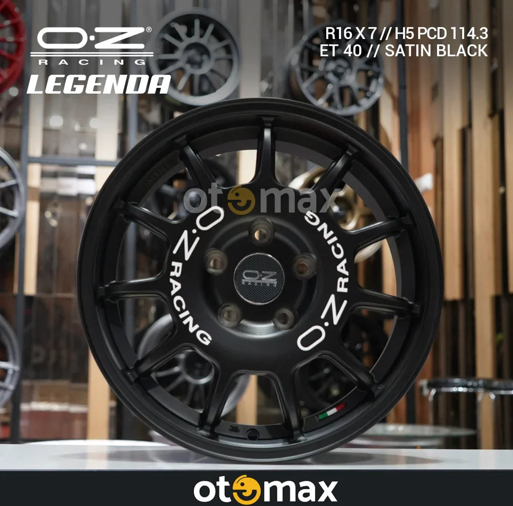 Velg Mobil Oz Legenda Ring 16 H5 Satin Black | Otomax Store – Otomax Store : Jual Velg Mobil ...