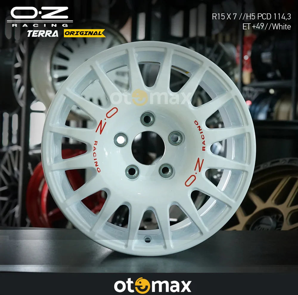 Velg Mobil Oz Original Rally Terra Ring 15 White | Otomax Store – Otomax Store : Jual Velg Mobil ...