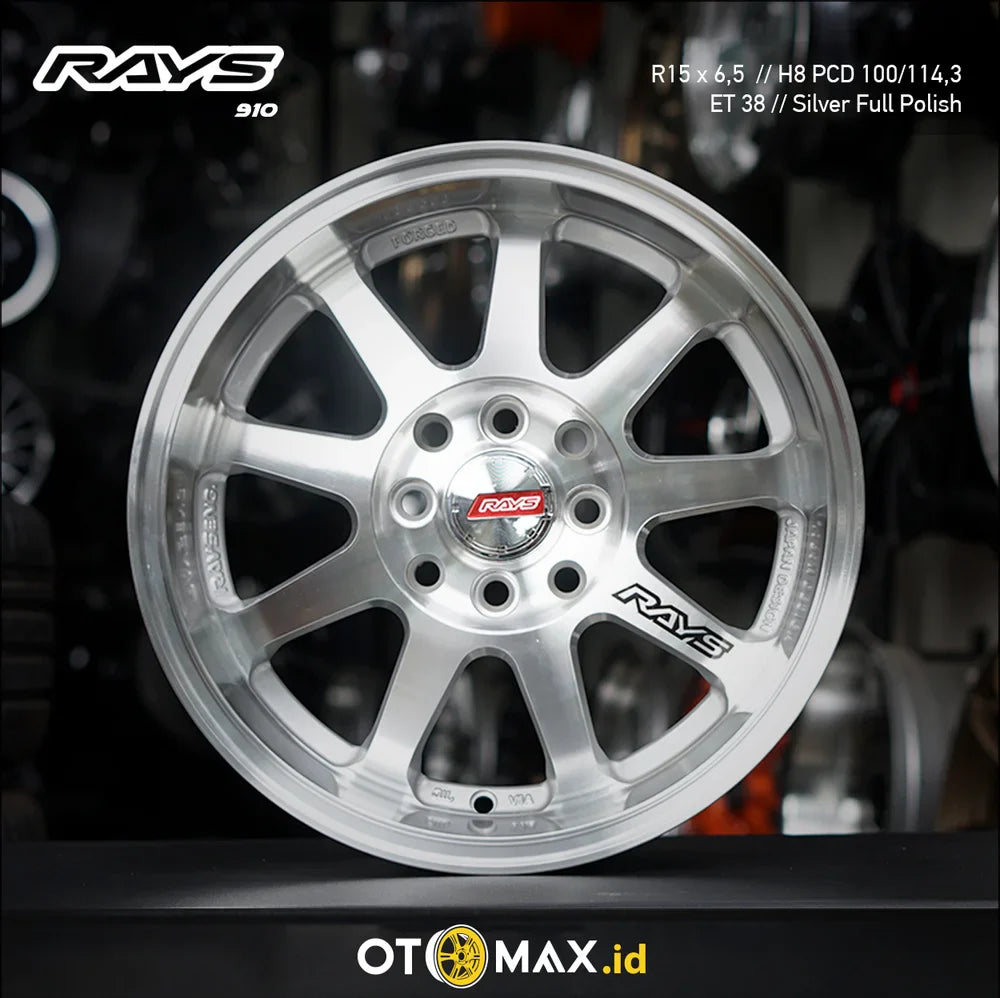 Velg Mobil Aluminium Alloy Rays 910 Ring 15 - Kekuatan & Estetika ️ – Otomax Store : Jual Velg ...