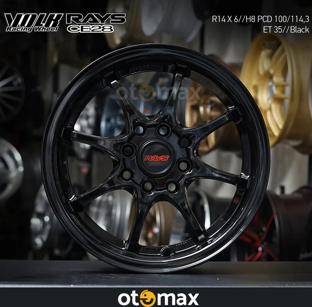 Velg Mobil Premium Rays CE28 Ring 14 Gloss Black untuk Performa Maksimal | Rays – Otomax Store ...