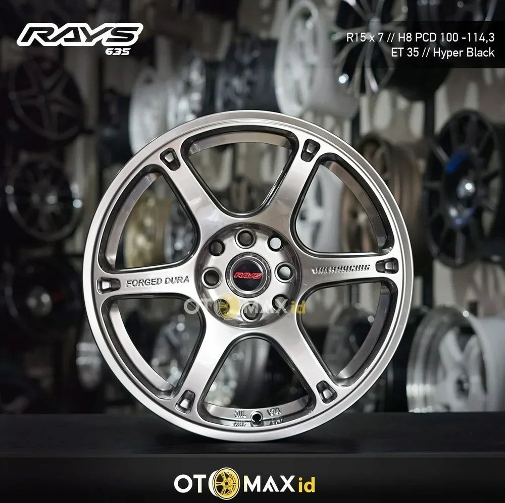 Velg Mobil Rays 15 inci Hyper Black: Ringan & Kuat untuk Semua Mobil – Otomax Store : Jual Velg ...