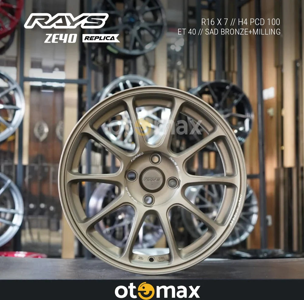 Velg Mobil Premium Rays ZE40 Ring 16 H4 Sand Bronze yang Modern – Otomax Store : Jual Velg Mobil ...