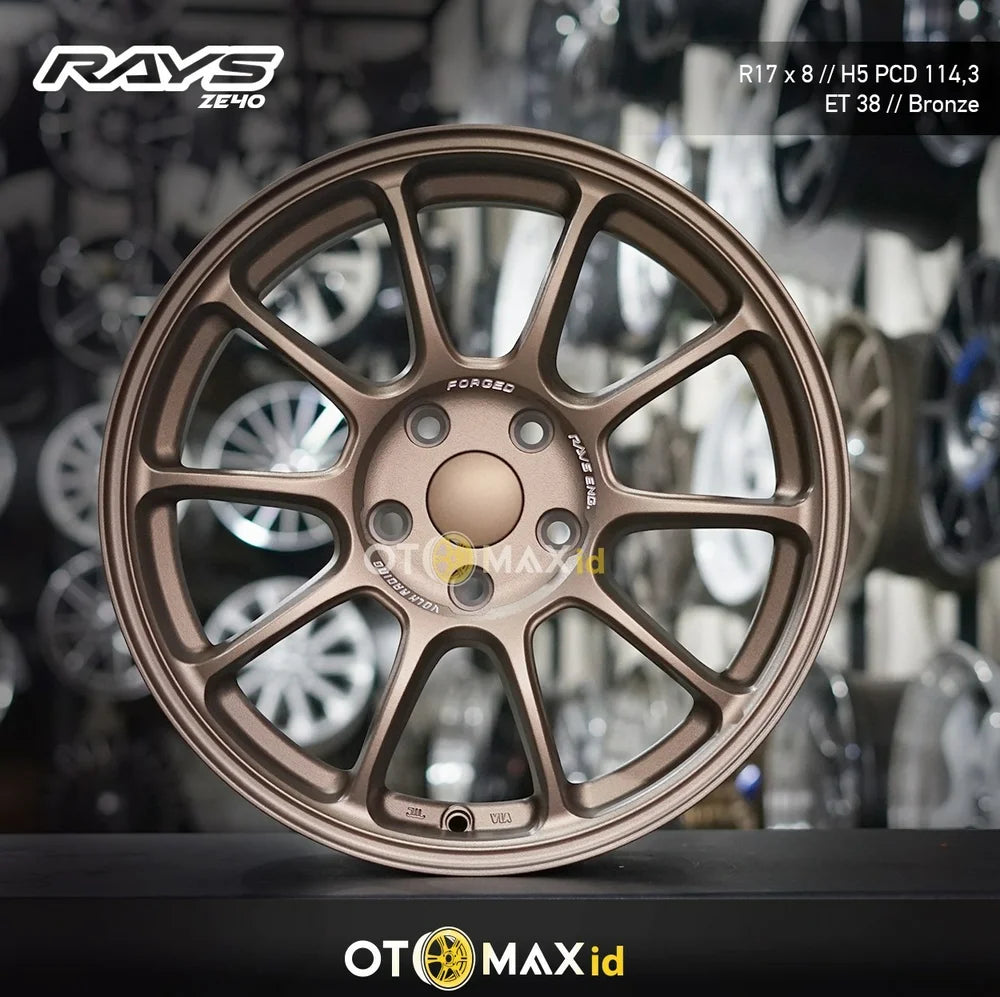 Rays ZE40 Ring 17 Bronze - Velg Mobil Forged Aluminium yang Elegan – Otomax Store : Jual Velg ...