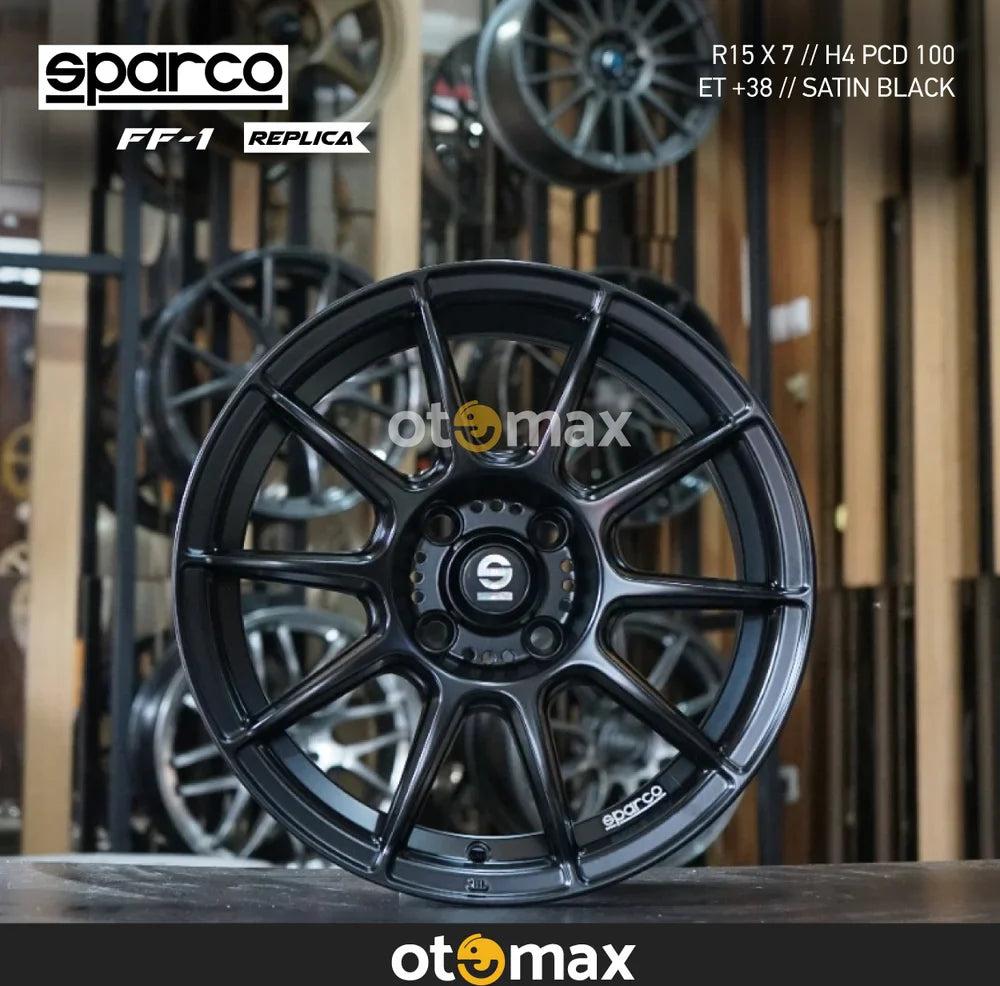 Velg Mobil Sporty Sparco FF-1 Ring 15 Satin Black - Gaya yang Menonjol – Otomax Store : Jual ...