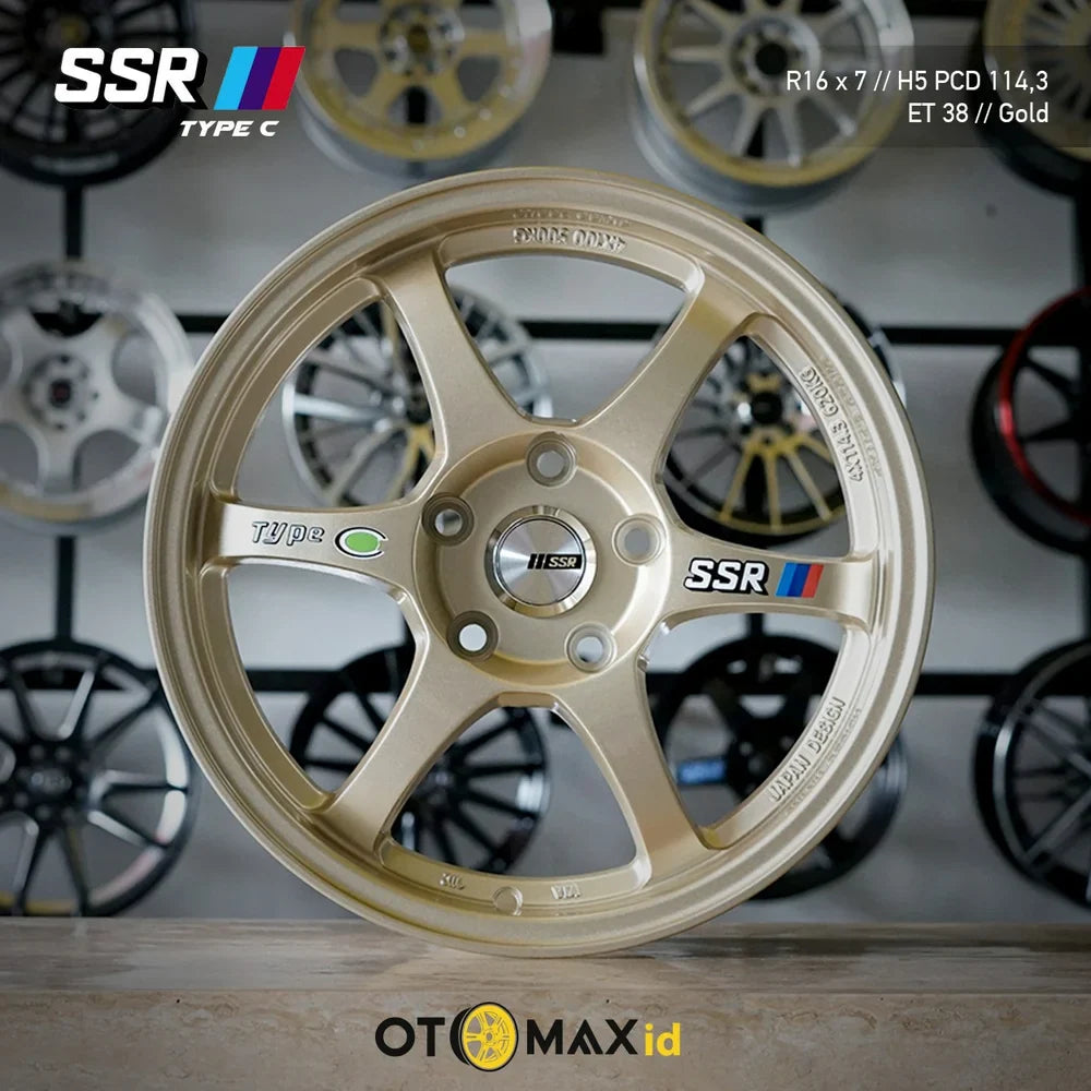Velg Racing SSR Type C Ring 16 H5 Gold - Kualitas Istimewa & Stylish | SSR – Otomax Store : Jual ...