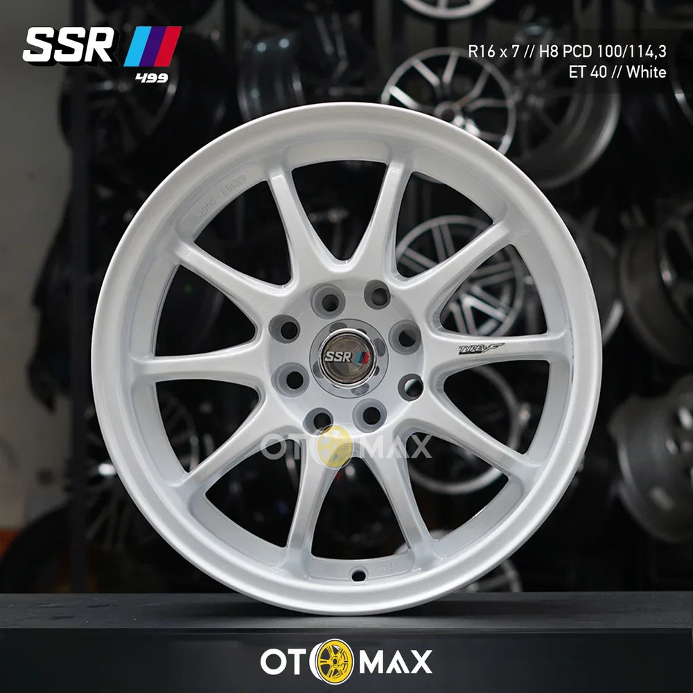 Velg SSR Type F 499 - Desain Racing Ring 16 Putih untuk Mobil Anda – Otomax Store : Jual Velg ...