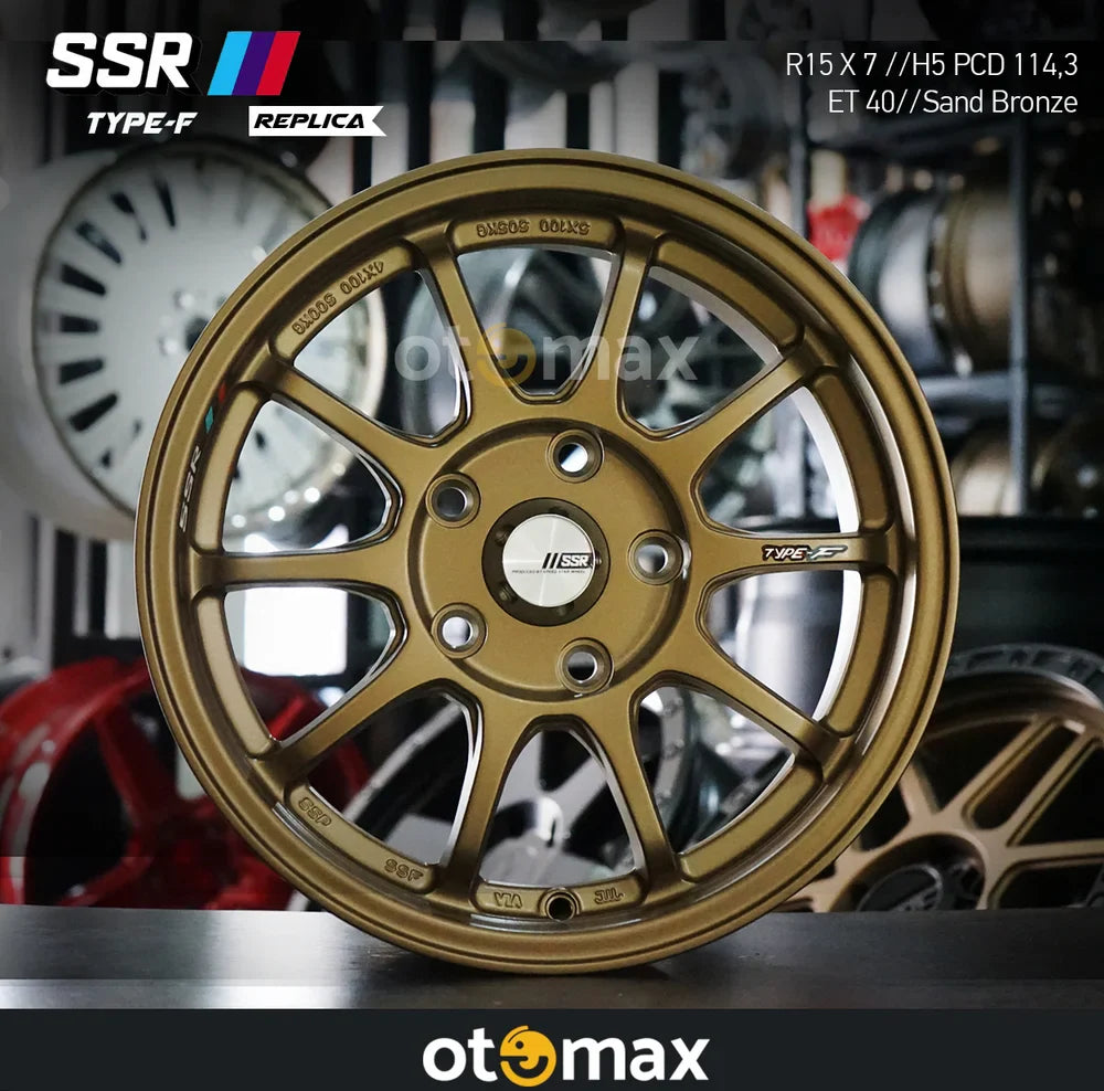 Velg Mobil SSR Type F Sand Bronze - Ring 15 H5 untuk Performa Optimal – Otomax Store : Jual Velg ...
